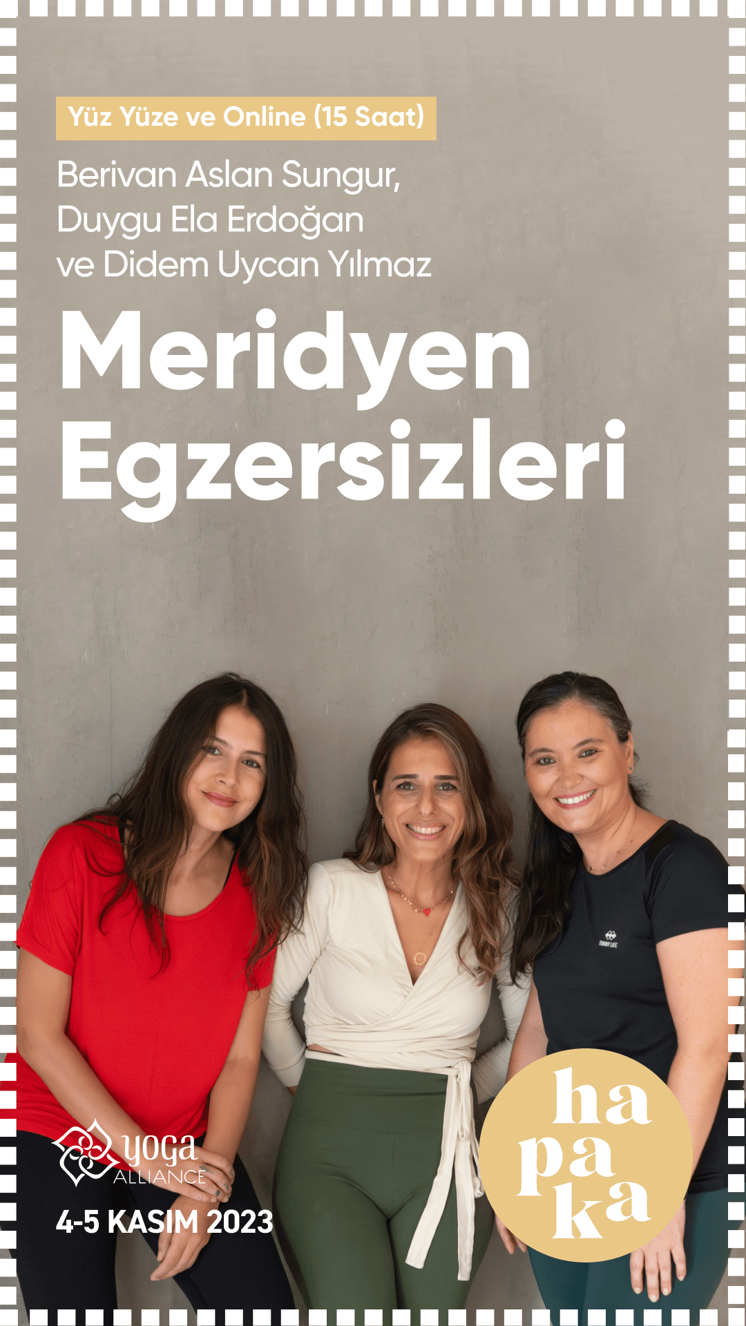 MERİDYENLER ve MERİDYEN EGZERSİZLERİ – Yüz yüze ve Online Kasım 2023