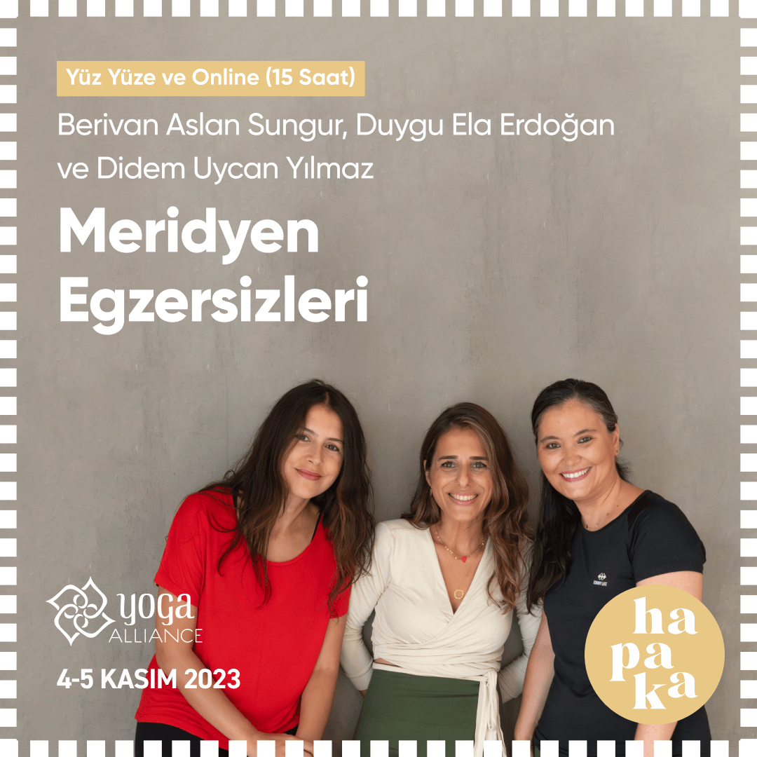 MERİDYENLER ve MERİDYEN EGZERSİZLERİ – Yüz yüze ve Online Kasım 2023