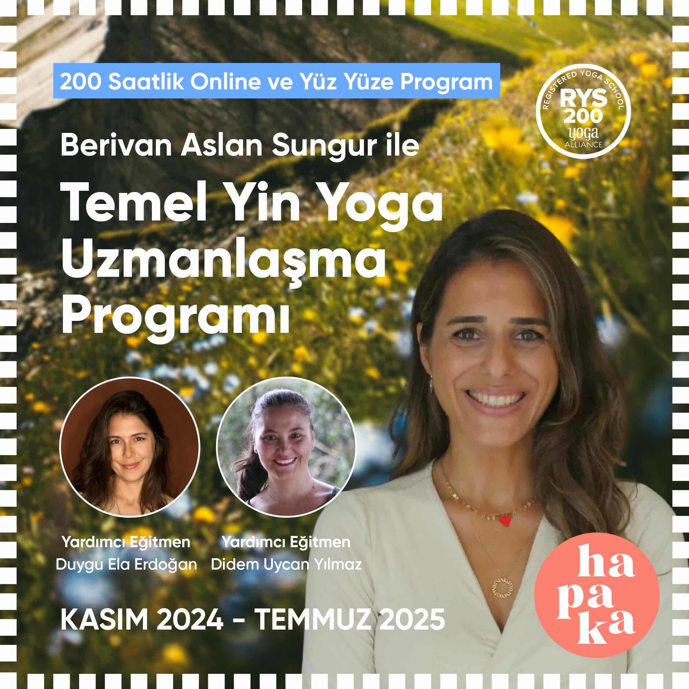 Berivan Aslan Sungur ile Yin Yoga Uzmanlaşma Programı - 200 Saat Yüz ...