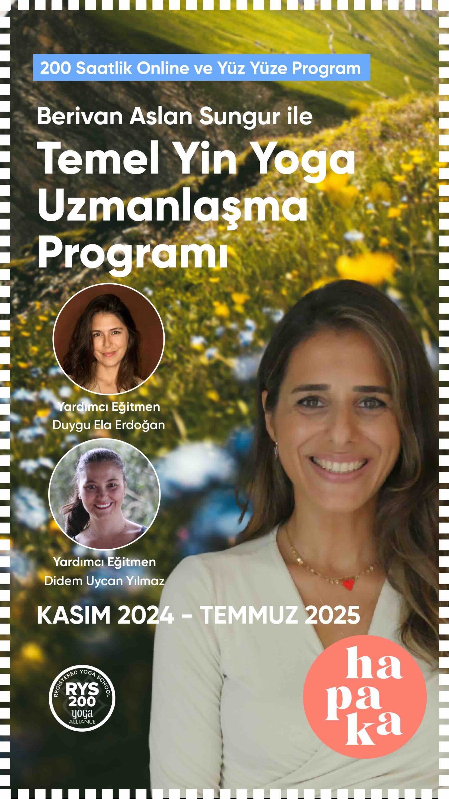 Berivan Aslan Sungur ile Yin Yoga Uzmanlaşma Programı - 200 Saat Yüz ...
